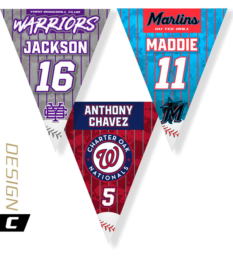 Team Pennants – Dugout Decals