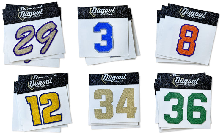 Helmet Number Kit – Dugout Decals